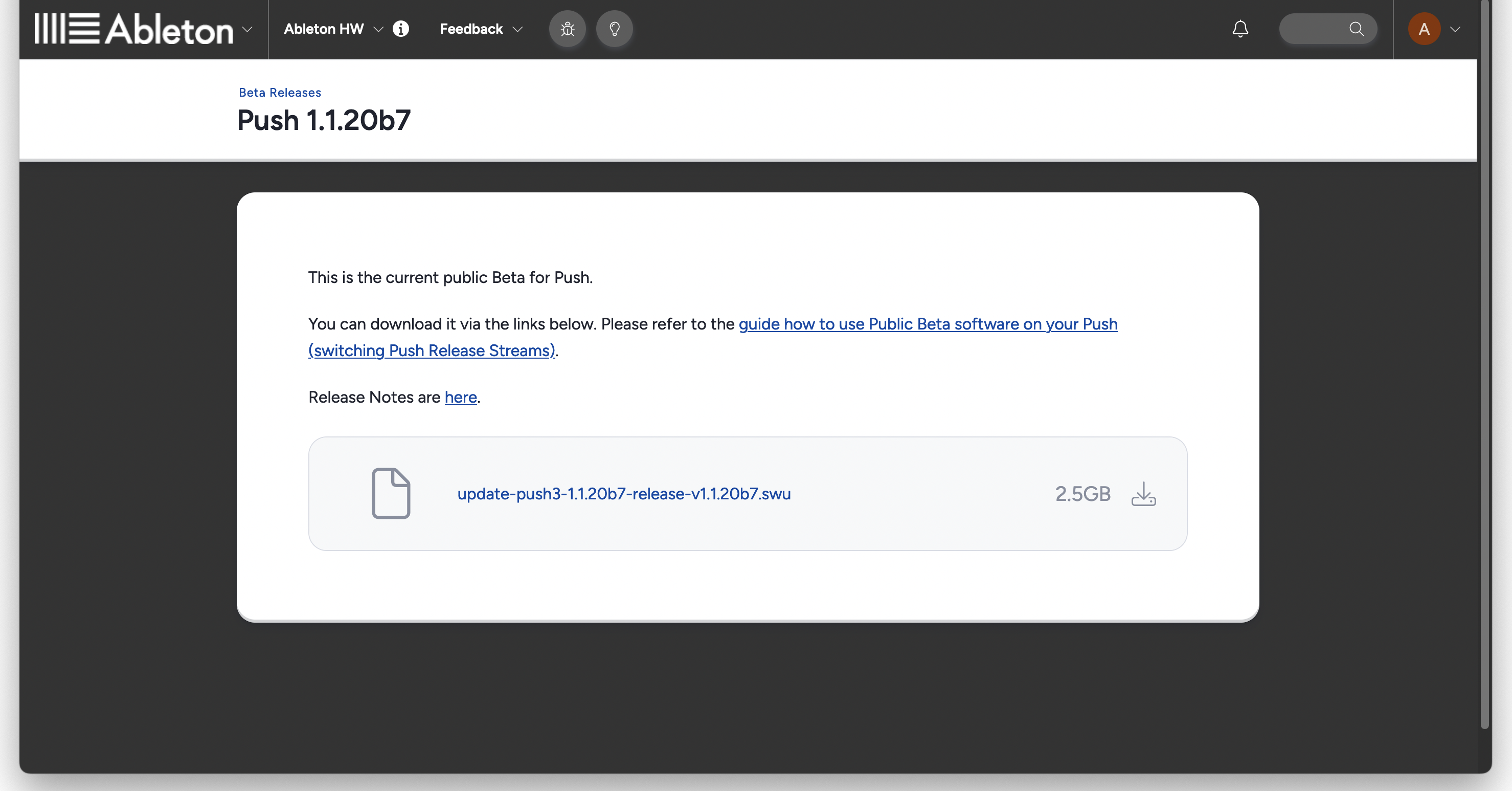 How to install Public Beta software on Push 3 – Ableton