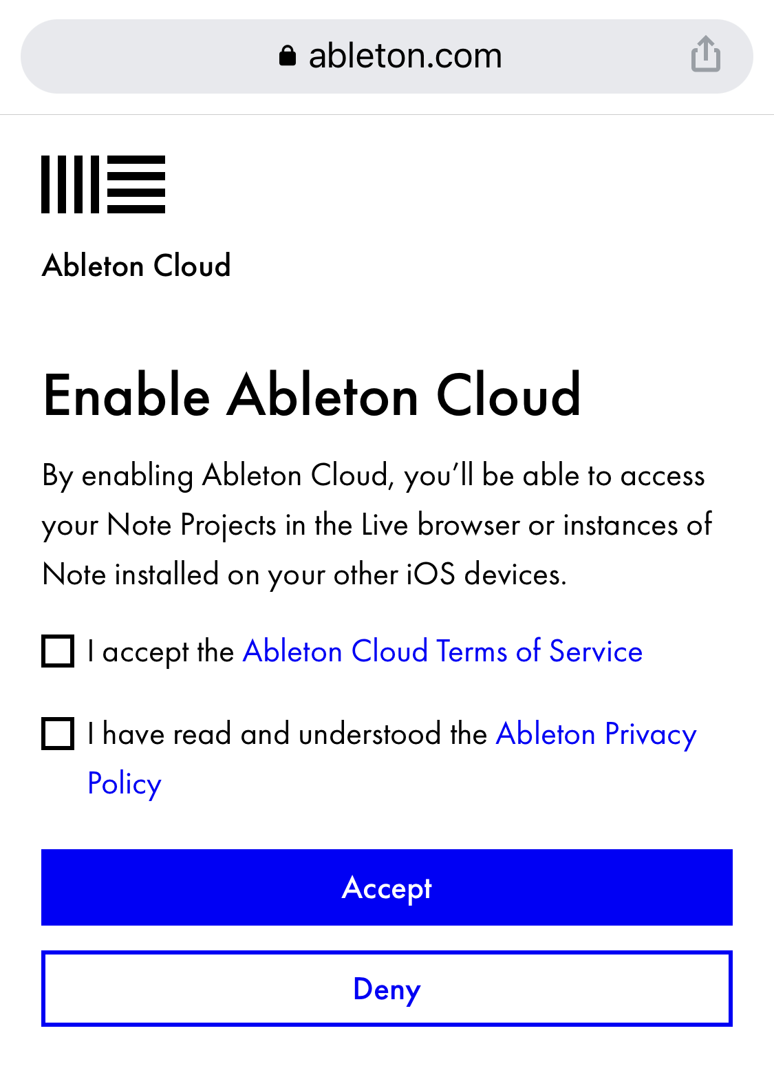 Setting Up Ableton Cloud – Ableton