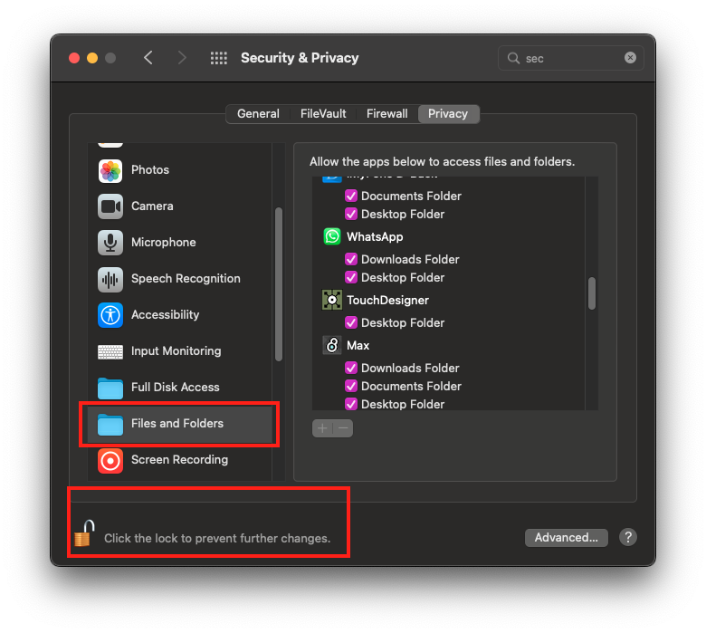 How to enable full read/write permissions – Ableton